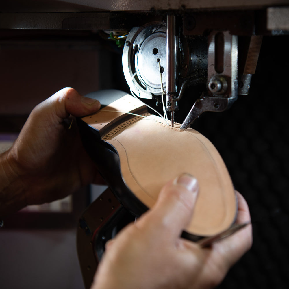 Black brushed leather penny loafers, Made in Italy | Velasca